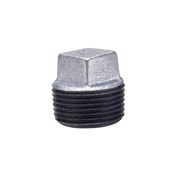 Anvil 1/2 In Galvanized Malleable Cored Plug 150 PSI Lead Free 819901810 | Zoro